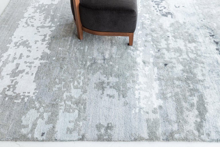 Mehraban Modern Design Bamboo Silk Rug 9715 For Sale at 1stDibs