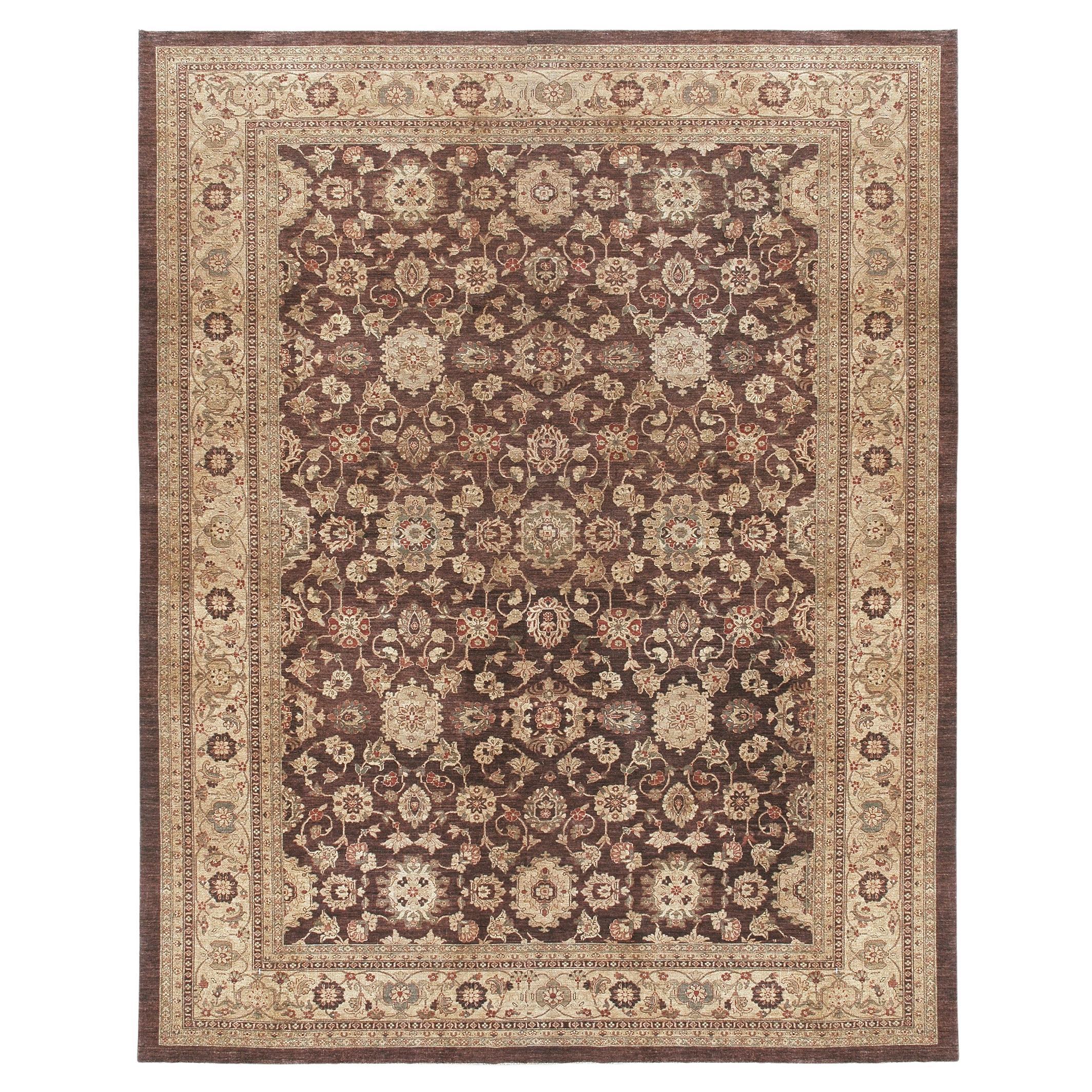 Mehraban Natural Dye Allover Mahal Design Rug Divine Collection Square ...