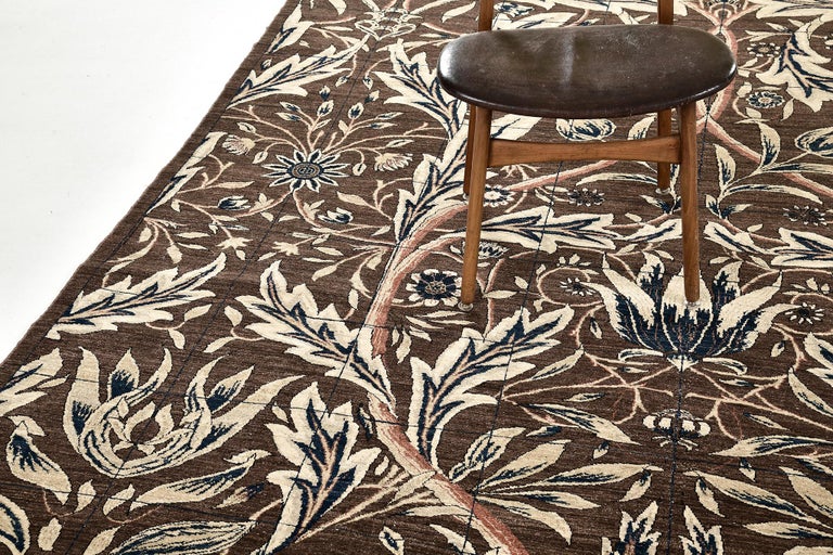Mehraban Natural Dye William Morris Design Rug For Sale at 1stDibs
