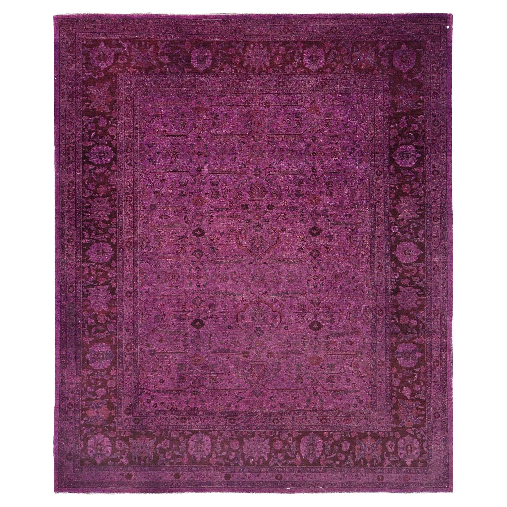 Vintage Overdyed Rug at 1stDibs