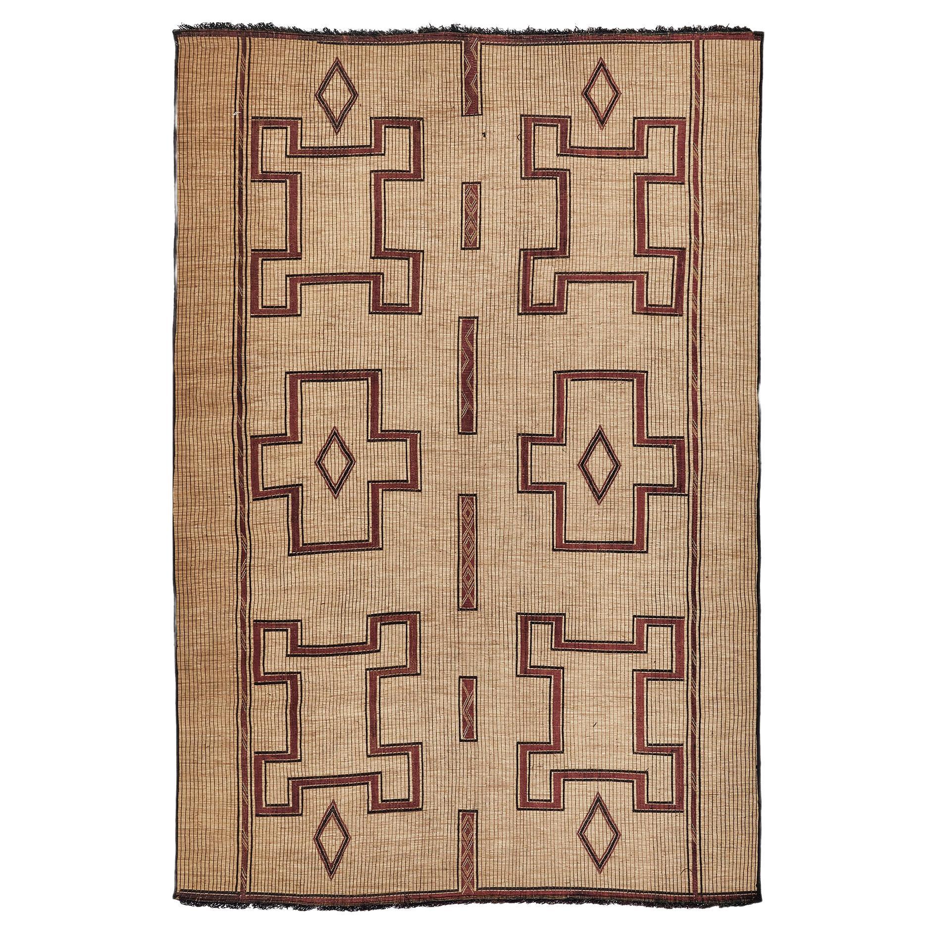 Vintage African Tuareg Mat by Mehraban Rugs at 1stDibs
