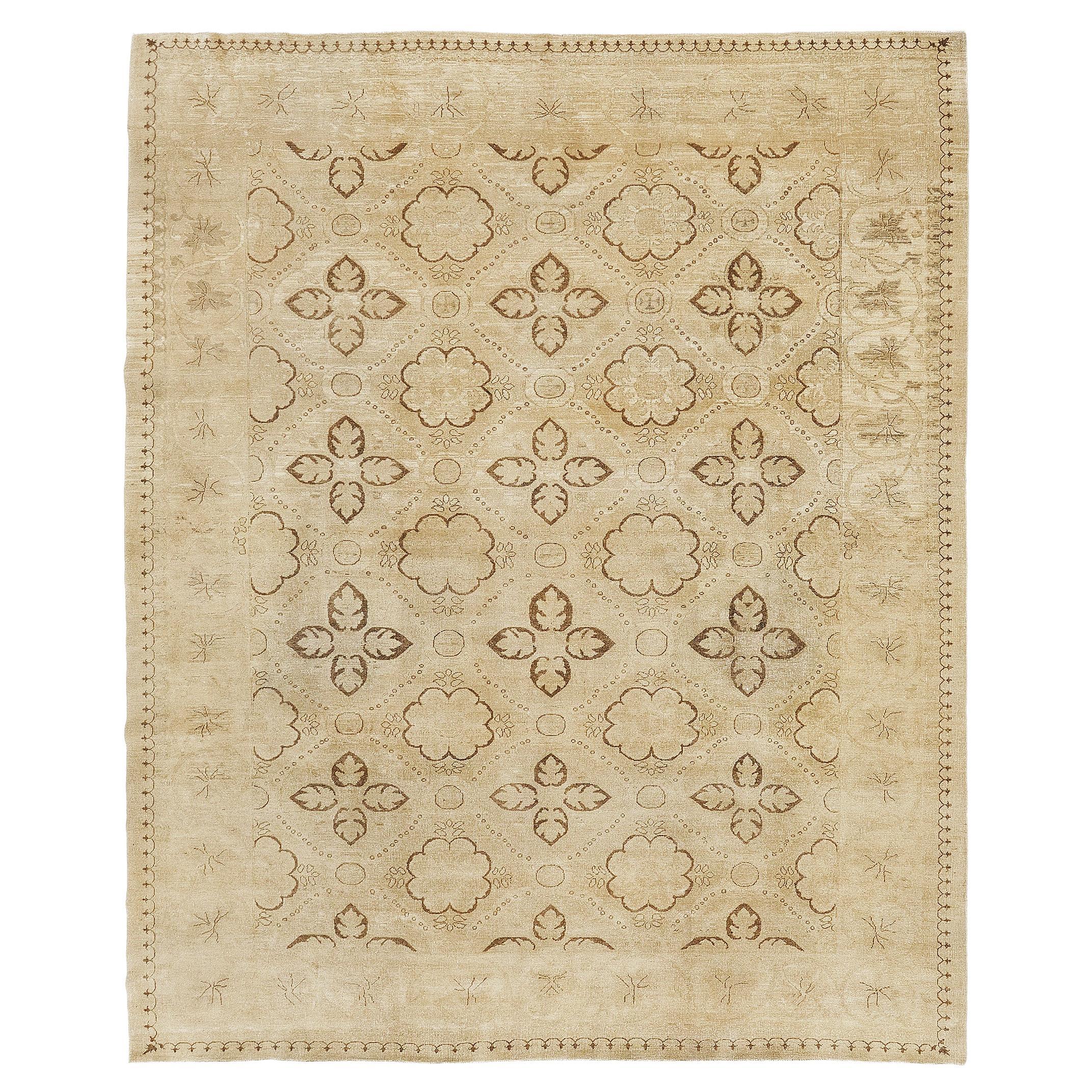 Mehraban Vintage Style Arts and Crafts Design Rug For Sale at 1stDibs