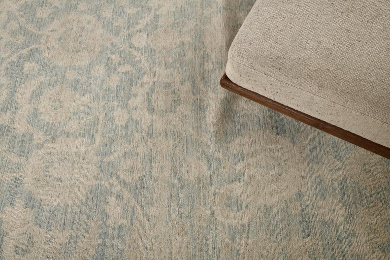 Mehraban Vintage Style Safira Collection Tabriz Design Rug For Sale at ...