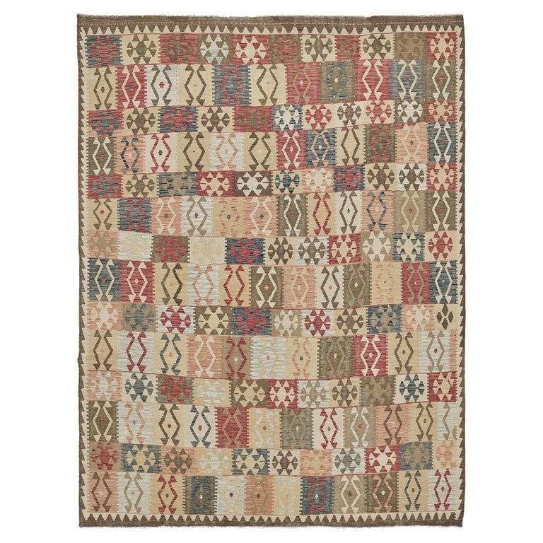 Mehraban Vintage Style Tribal Natural Dye Flat Weave Kilim For Sale at ...