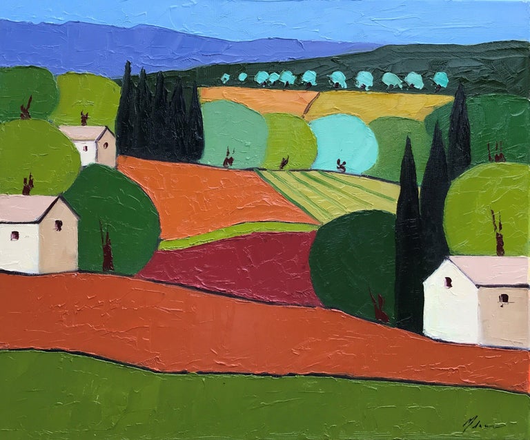 Mehran Rashidfarokhy - Tilled Earth, Painting, Oil on Canvas at 1stDibs