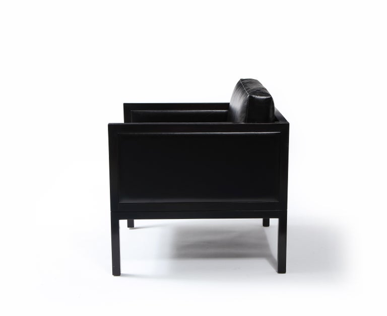 MEIER/FERRER the DM Chair Modernist Leather, Wood and Metal Club Chair ...