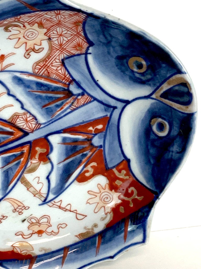 Meiji Imari Fish Plate II For Sale at 1stDibs