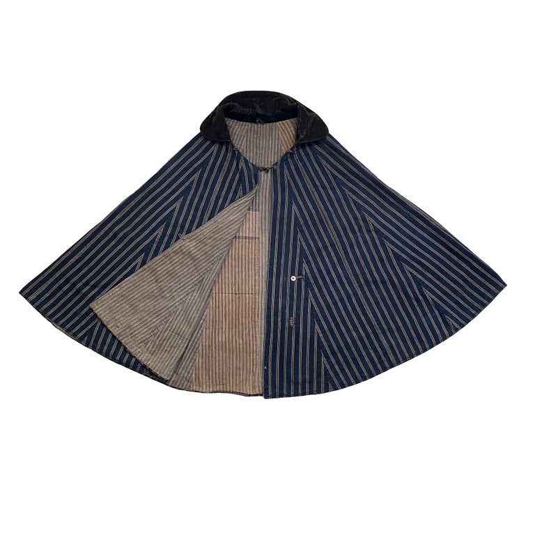 Meiji Period Cotton Kappa 'Rain Cape', Japan at 1stDibs