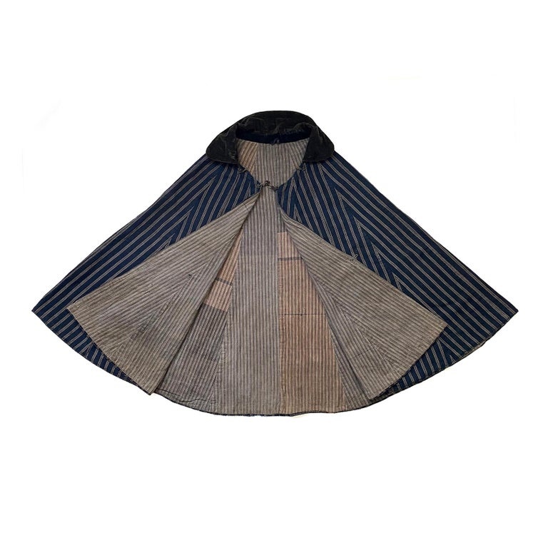 Meiji Period Cotton Kappa 'Rain Cape', Japan at 1stDibs