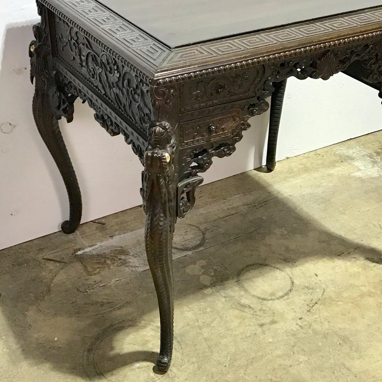 Meiji Period Japanese Carved Dragon Motif Desk at 1stDibs | desk dragon ...