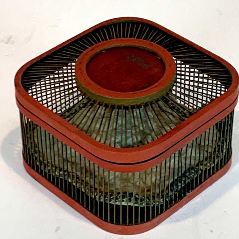 Meiji Period Japanese Lacquered Cricket Box at 1stDibs