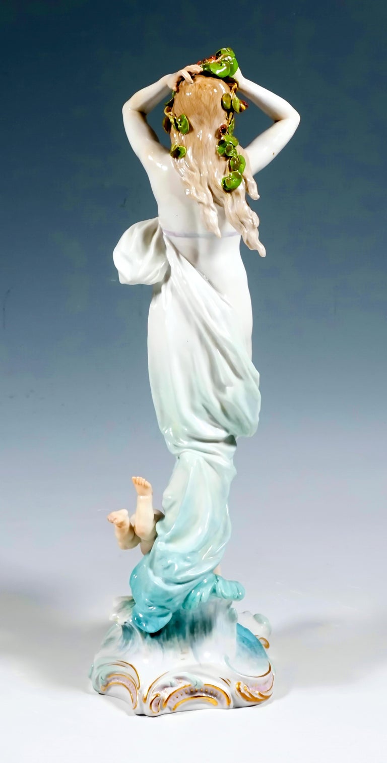 Meissen Art Nouveau Figurine 'The Birth of Venus' by Friedrich ...