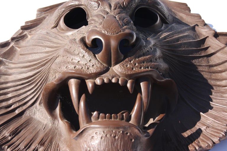 Meissen Bottger Steinzug Tiger-Form Wall Mask at 1stDibs