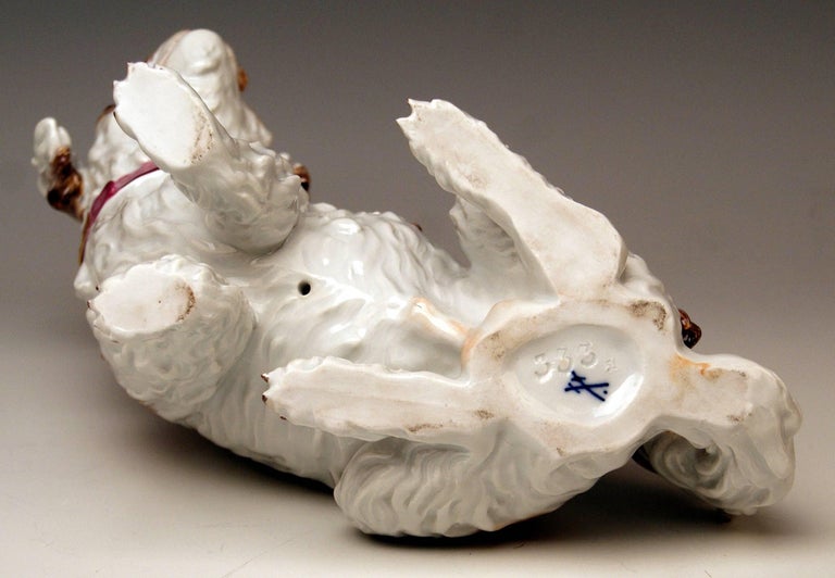 Meissen Dog Figurine Spaniel, Johann Joachim Kaendler Pfeiffer Period ...