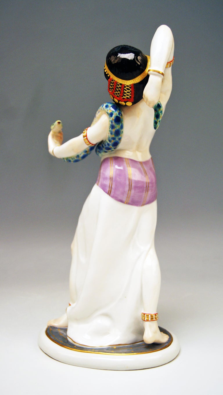 Meissen Egyptian Dancing Lady Model D 254 Max Bochmann Made circa 1914 ...