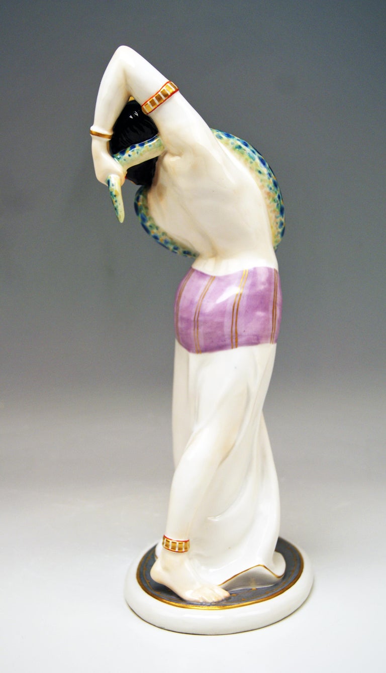 Meissen Egyptian Dancing Lady Model D 254 Max Bochmann Made circa 1914 ...