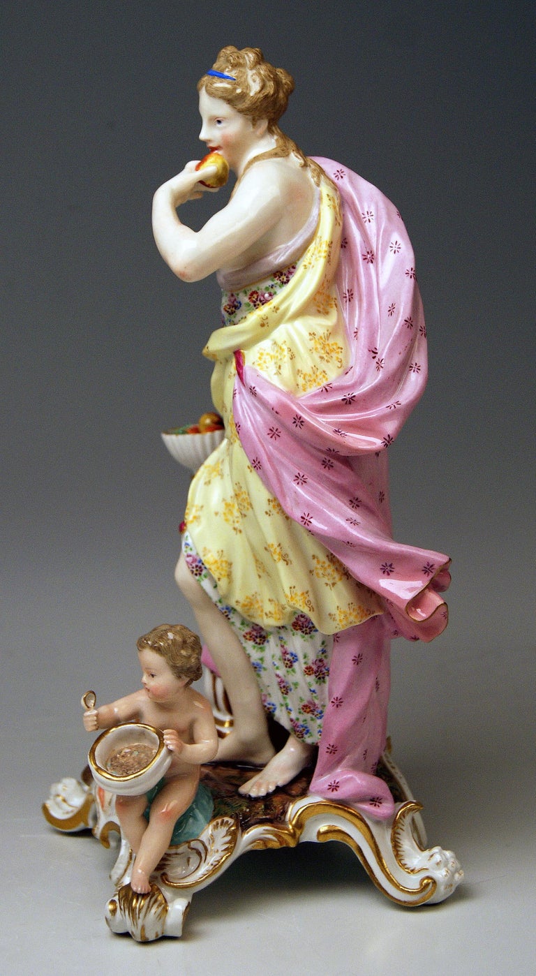 Meissen Figurines Allegory of Taste Model 1042 by Eberlein Made circa ...
