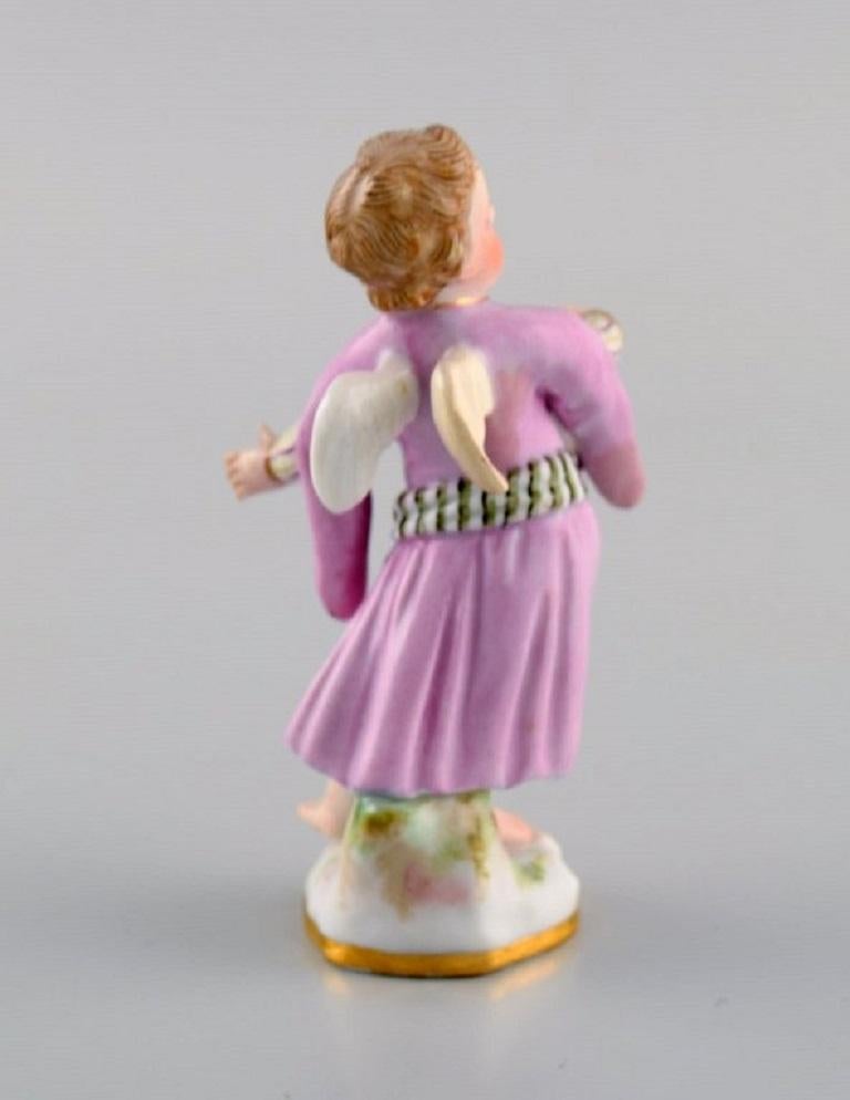 Meissen, Germany, Antique Hand-Painted Porcelain Figure, Putto. Approx ...