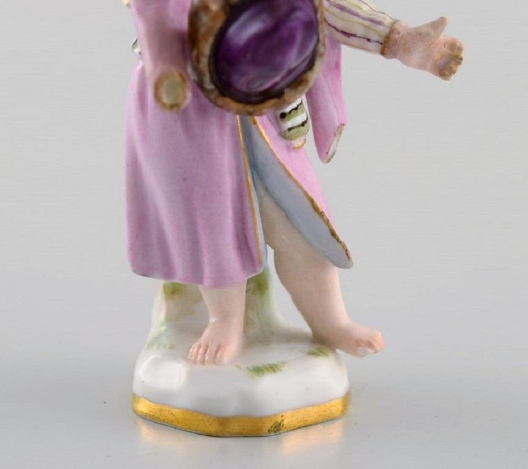 Meissen, Germany, Antique Hand-Painted Porcelain Figure, Putto. Approx ...