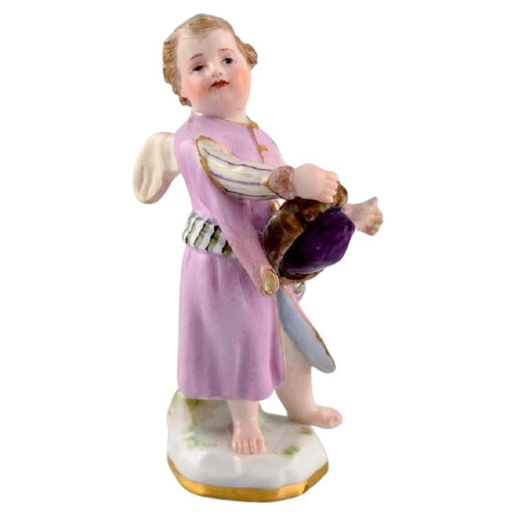 Meissen, Germany, Antique Hand-Painted Porcelain Figure, Putto. Approx ...