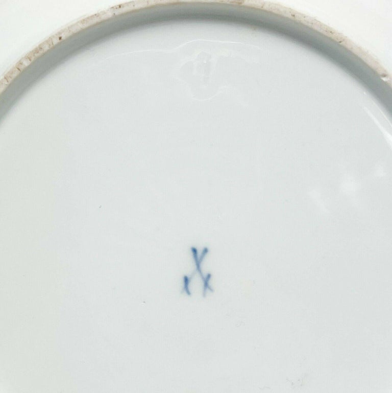 Meissen Germany Hand Painted Ornithological and Insect Porcelain Rimmed ...