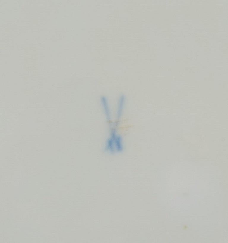 Meissen, Germany, Large Round Serving Dish, Hand Painted with Floral ...