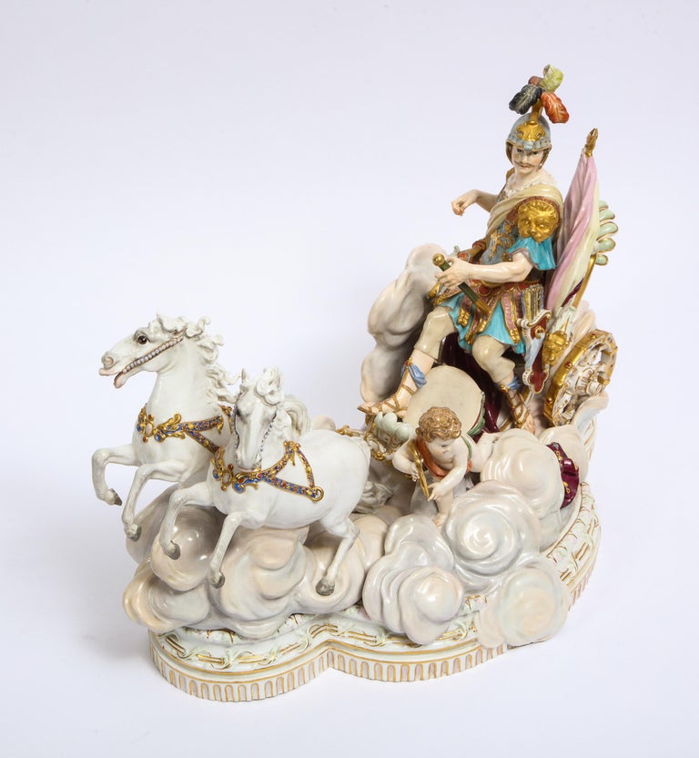 Meissen Grouping of Mars''s War Chariot with War Putti for Catherine ...