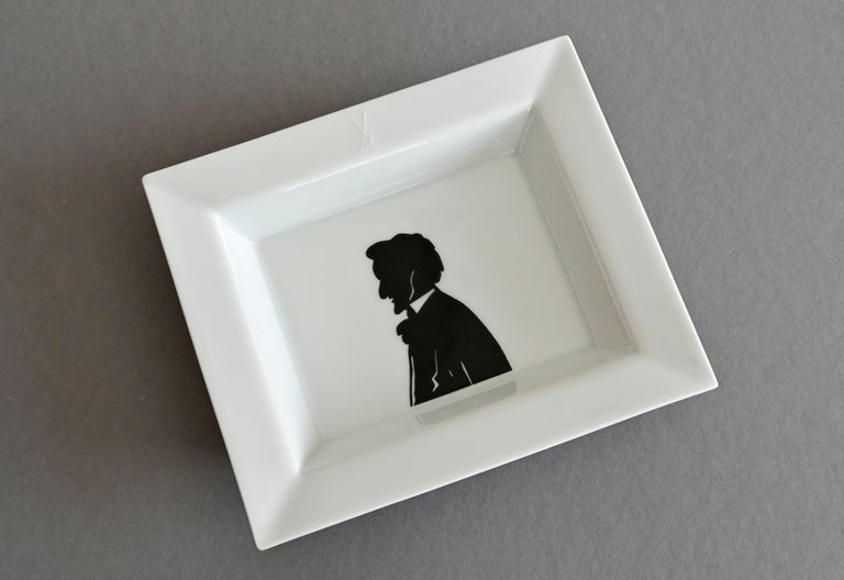 Meißen Manufactory Vide Poche With Silhouette Portrait Richard Wagner