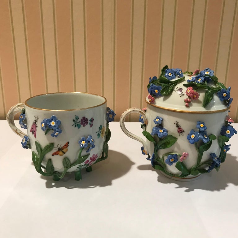 Meissen Porcelain 'Forget Me Not' Tea Set For Sale at 1stDibs | meissen ...