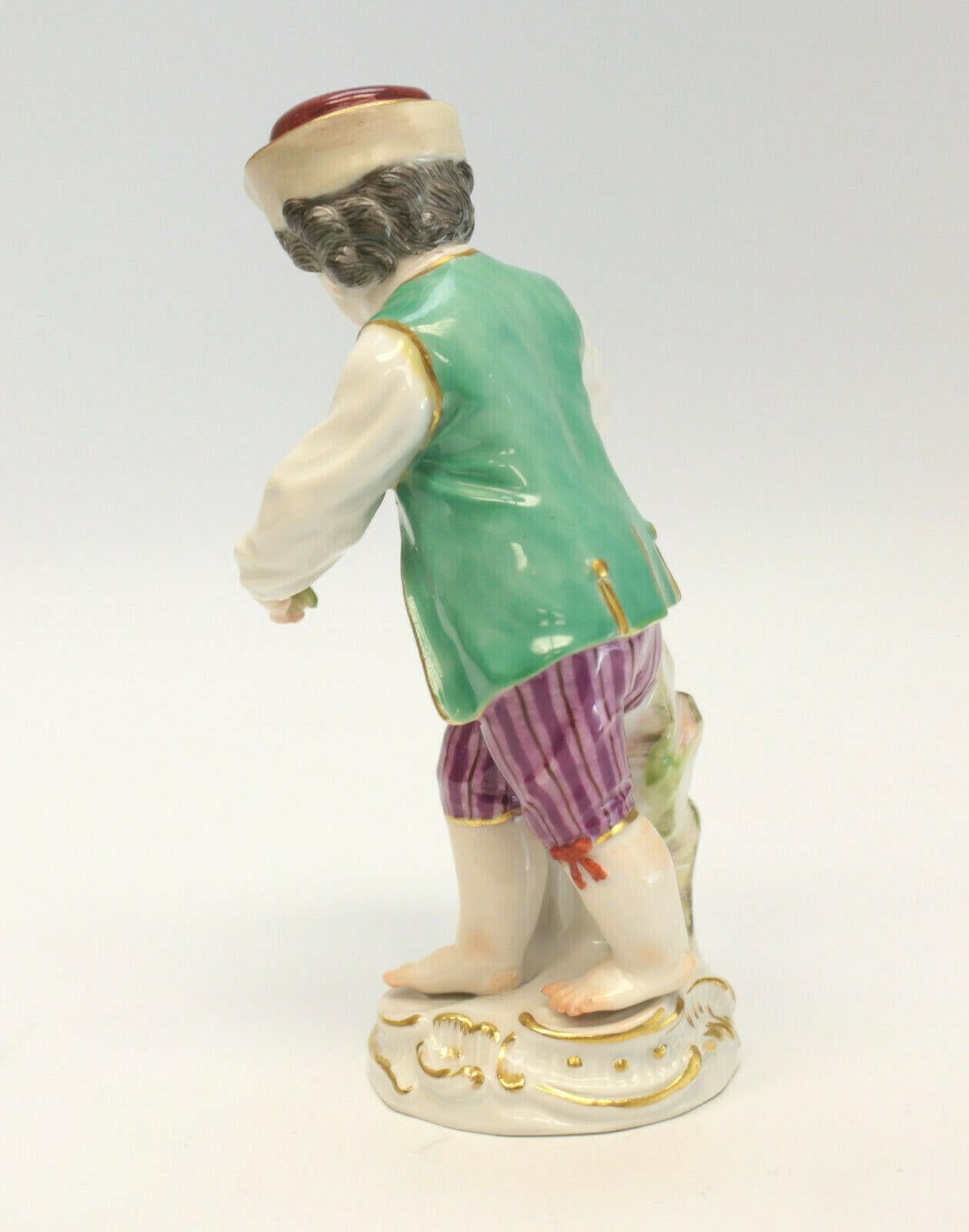Meissen Porcelain Germany Miniature Figurine, Boy Gardener #25 For Sale ...