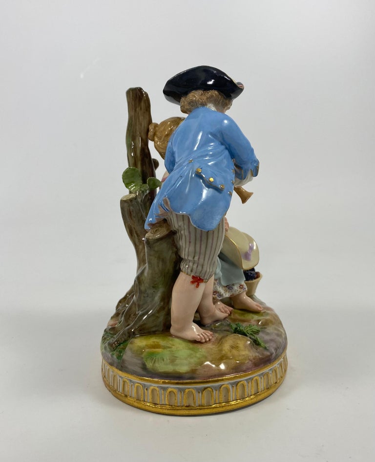 Meissen porcelain group of children, c. 1880. at 1stDibs