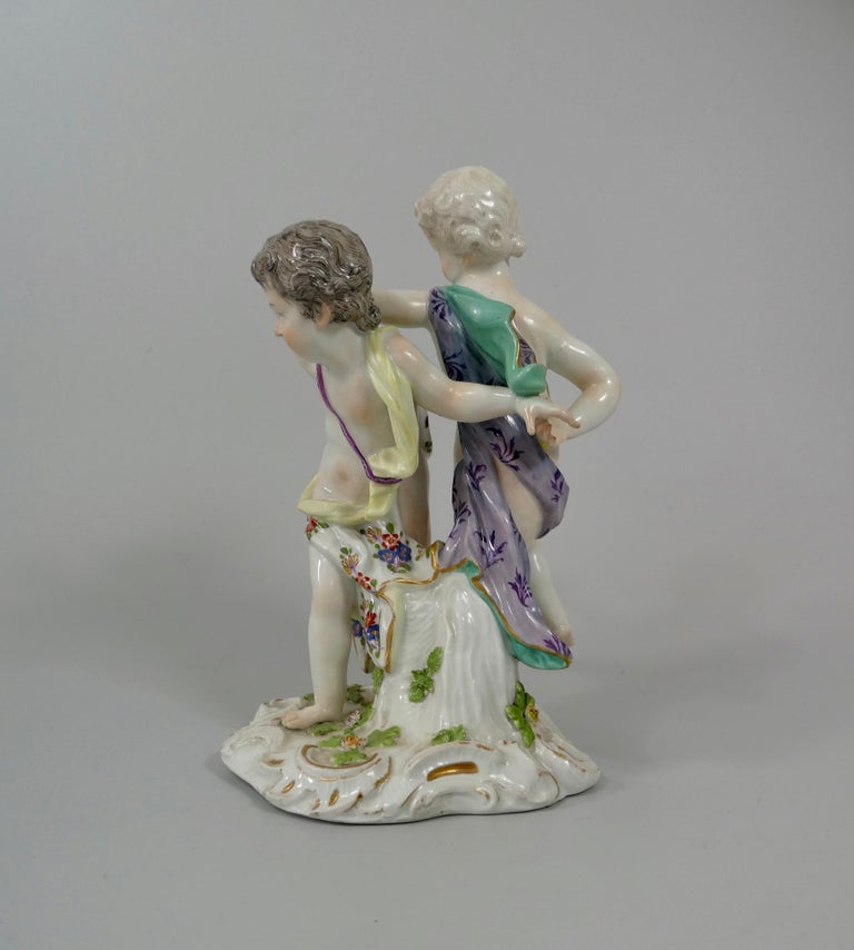 Meissen Porcelain Group of Dancing Putti, circa 1750 at 1stDibs