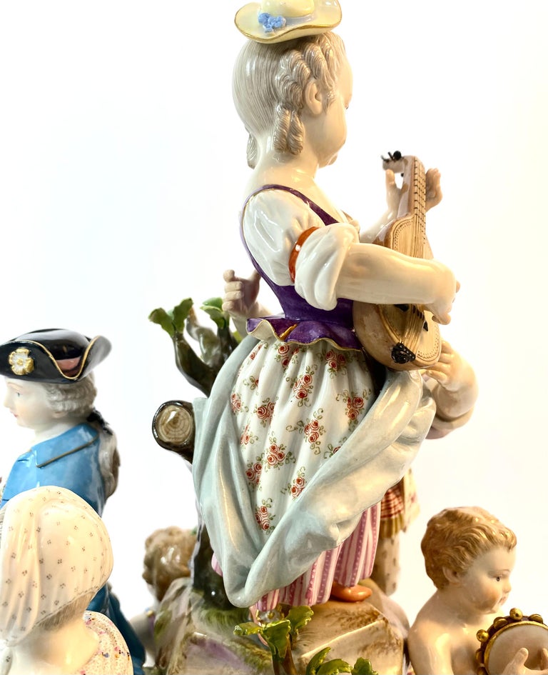 Meissen Porcelain Group of Musicians, C. 1870 at 1stDibs