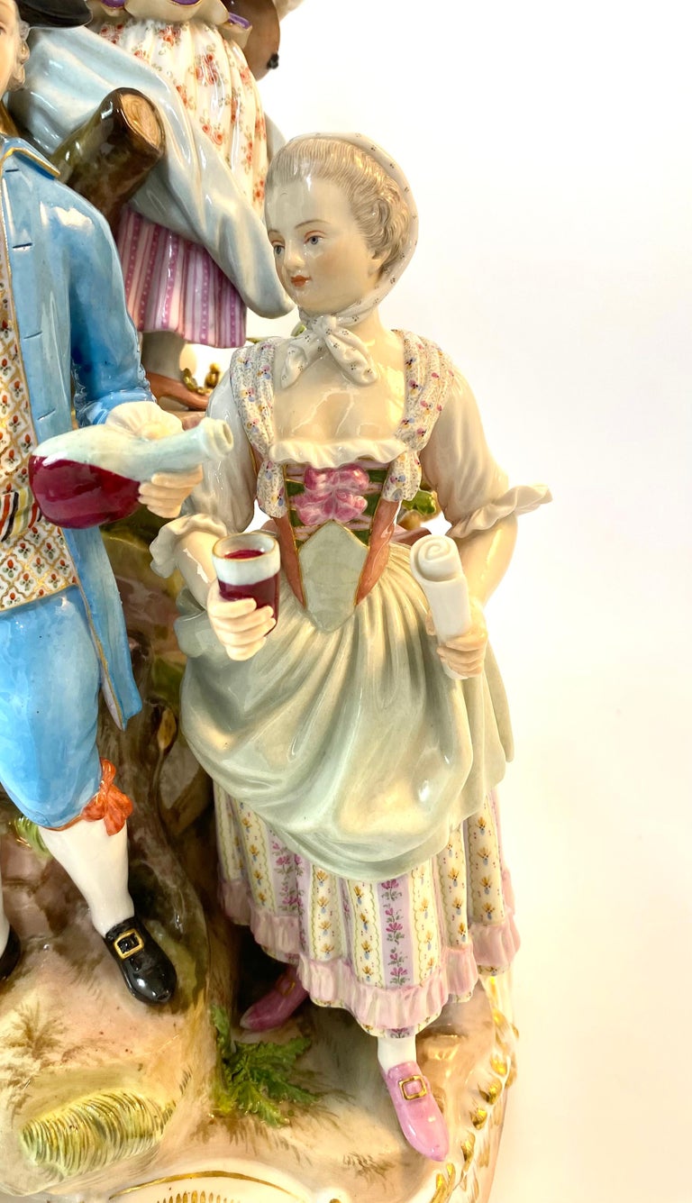 Meissen Porcelain Group of Musicians, C. 1870 at 1stDibs