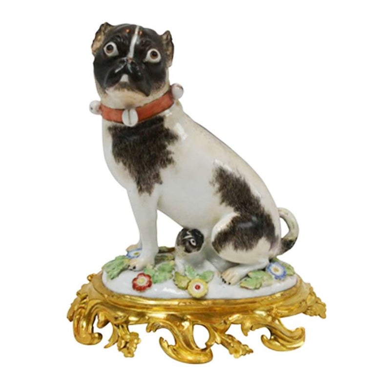 Meissen Pug Dog For Sale at 1stDibs
