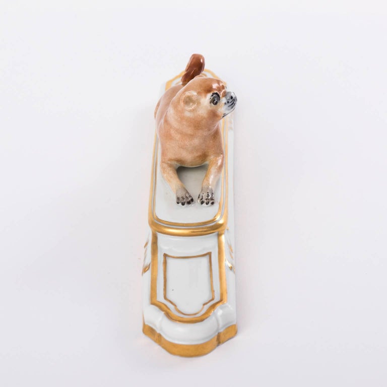 Meissen Pug on Plinth at 1stDibs
