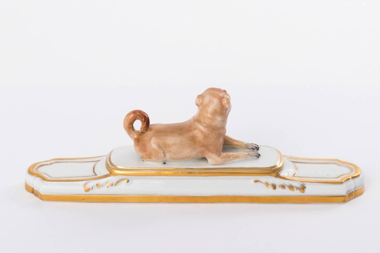 Meissen Pug on Plinth at 1stDibs