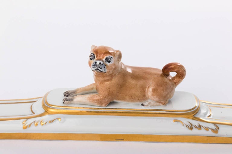 Meissen Pug on Plinth at 1stDibs