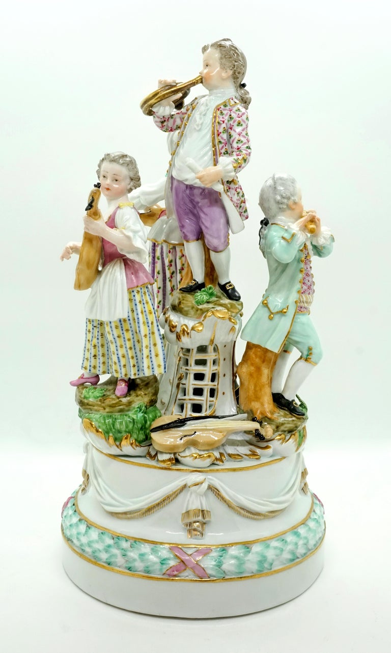 Meissen Rococo Group Four Children Playing Music by Kaendler, circa ...