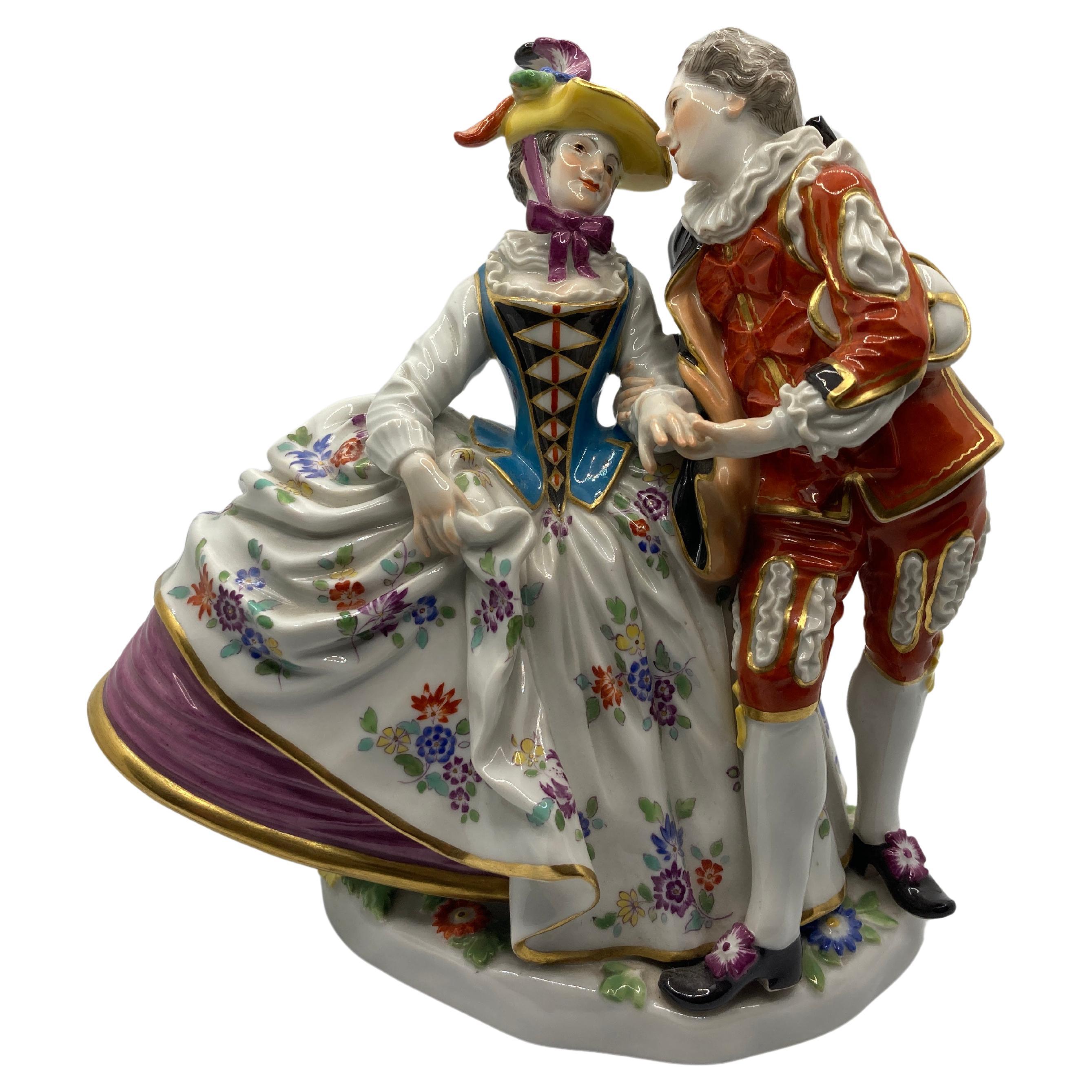 Meissen 'Pantalone and Columbine' , Model 279 For Sale at 1stDibs