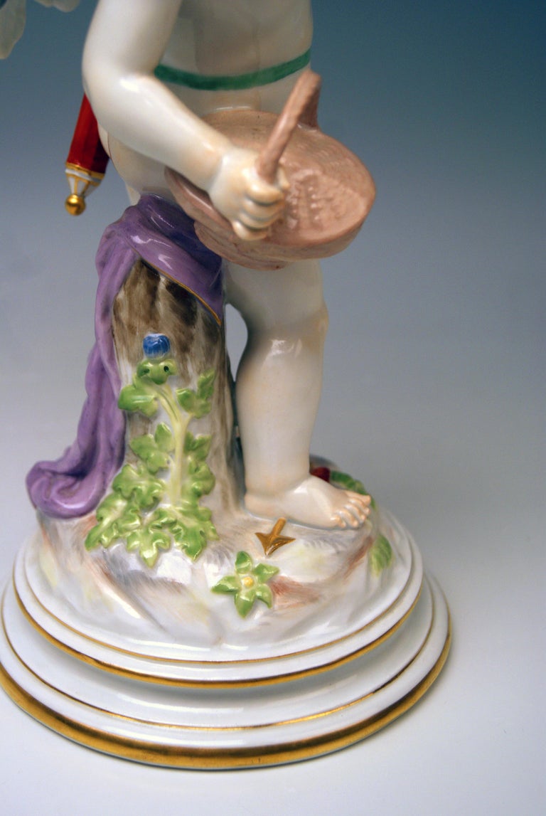 Meissen Tall Cupid Figurine with Basket M Series 113 Heinrich Schwabe ...