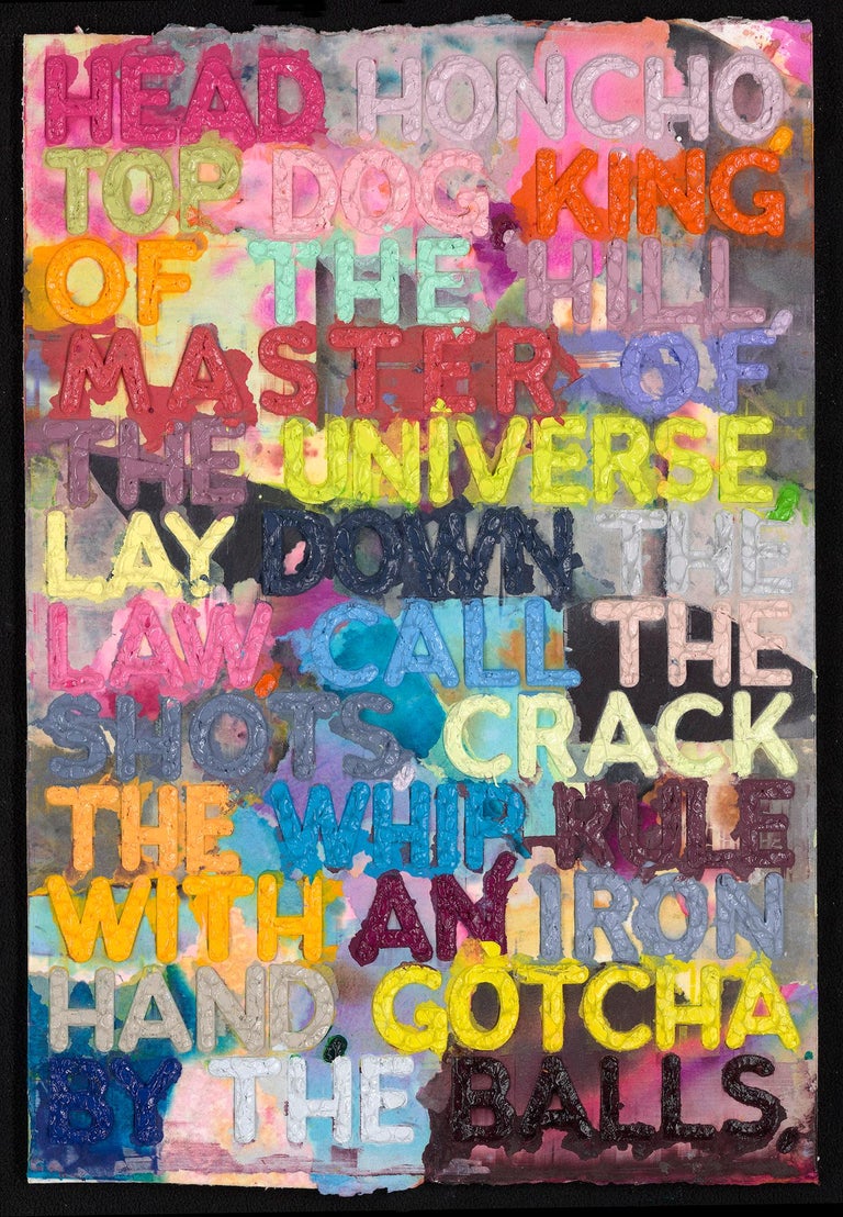 Mel Bochner - Head Honcho For Sale at 1stDibs
