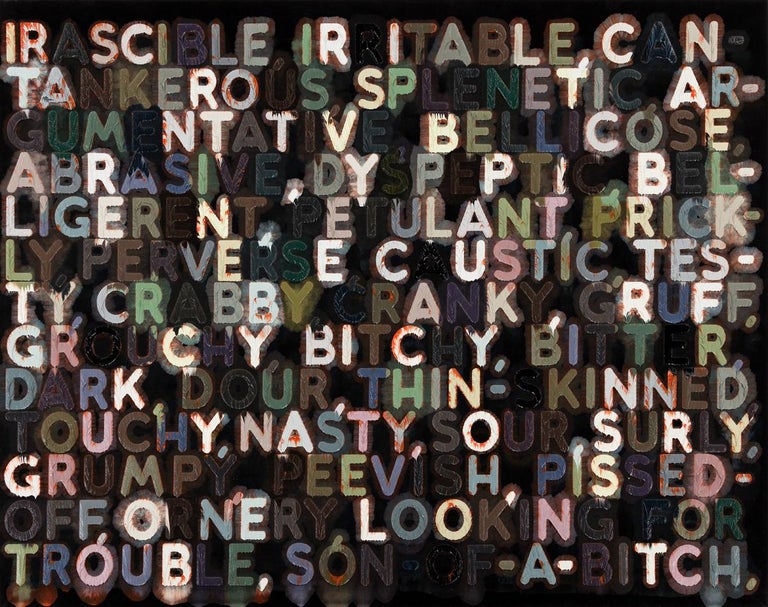 Mel Bochner - Irascible at 1stDibs
