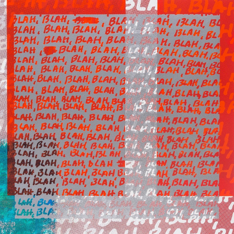 Mel Bochner - Blah, Blah, Blah + Background Noise -- Screenprint, Text ...