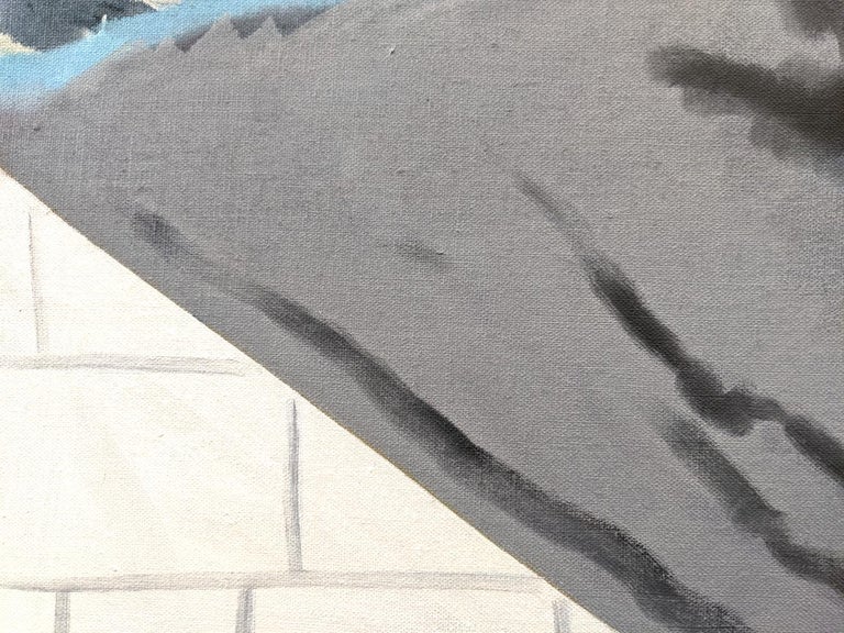 Mel Davis - Mirror 1 - rich, muted colours, contemporary, abstract, oil ...