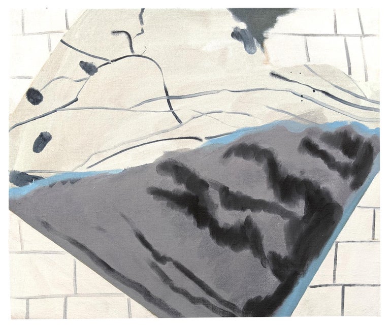 Mel Davis - Mirror 1 - rich, muted colours, contemporary, abstract, oil ...