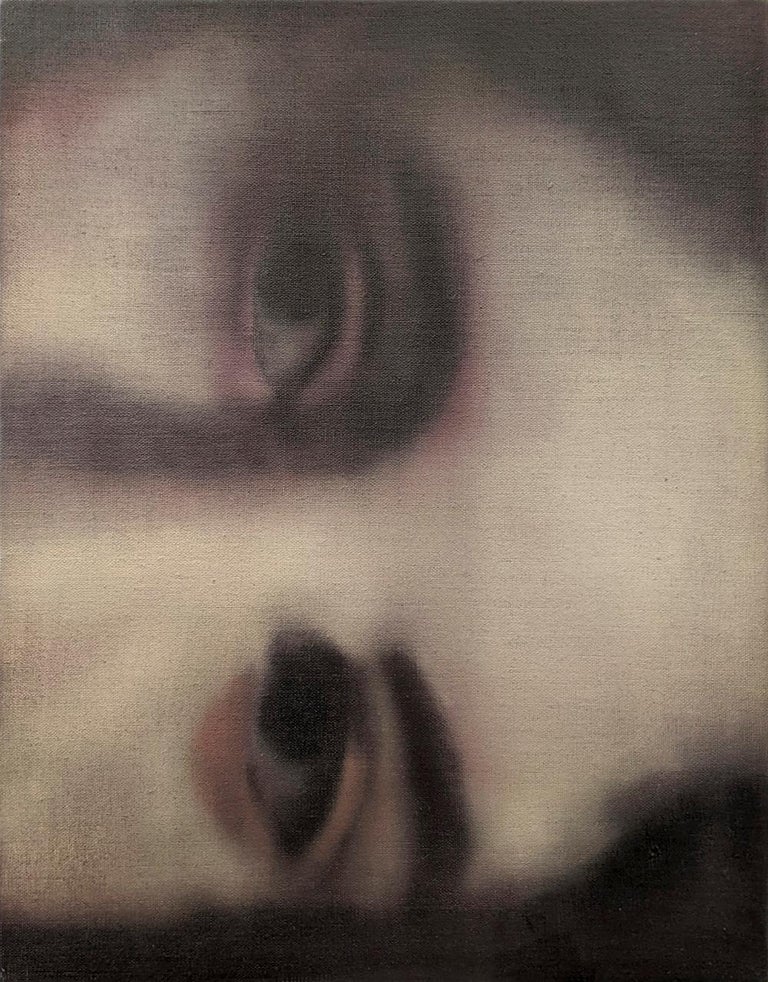 Mel Davis - Portrait - rich, dark, expressive, figurative abstract, oil ...