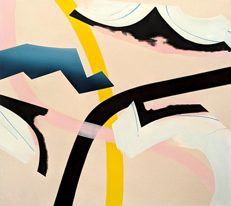 Mel Davis - The Snow Doesn't Give A Soft White Damn - abstract, oil on ...