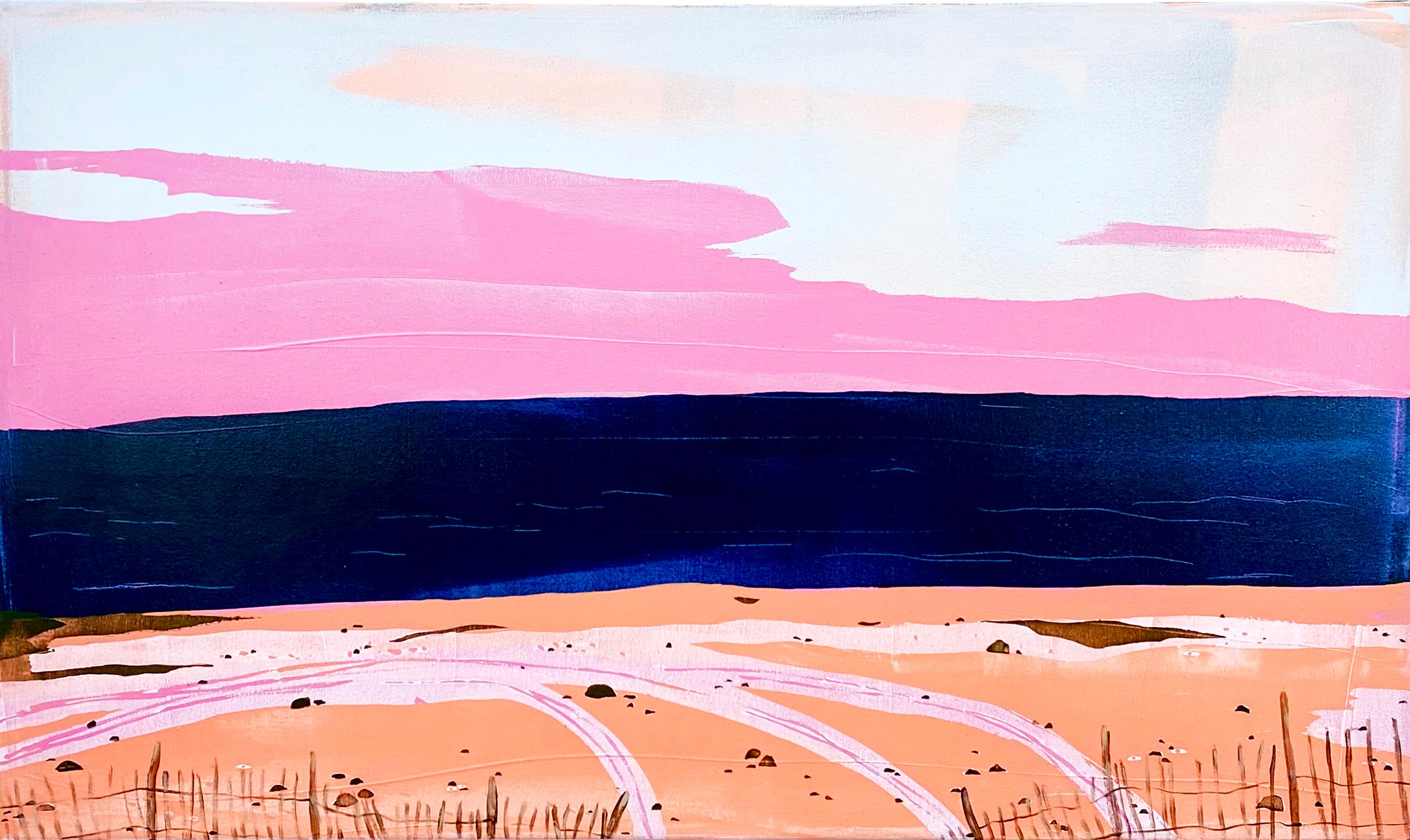 Mel Reese - "Bay Sunset", contemporary abstract beach landscape in ...