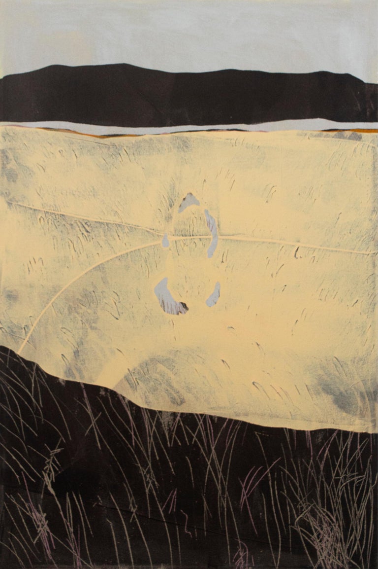 Mel Reese - "Salt Marsh", contemporary abstract winter landscape in ...